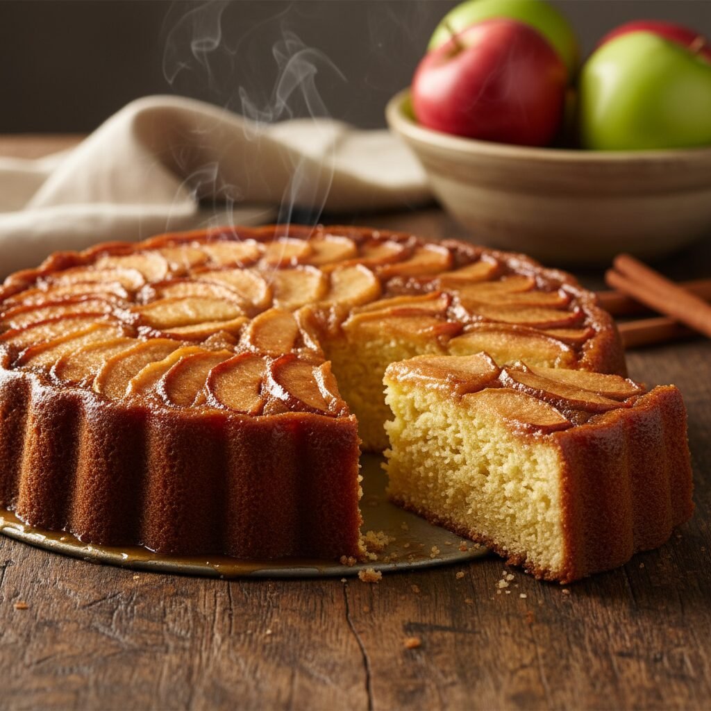 The Ultimate Moist Apple Cake With Brown Sugar Glaze
